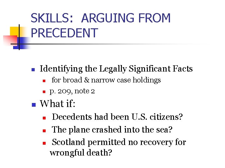 CONCEPTUAL FRAMEWORK Choosing a Trial Court Federal or
