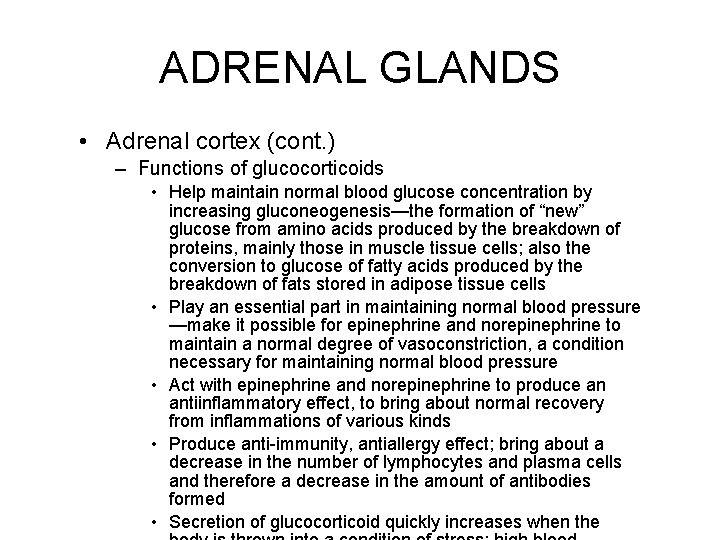 ADRENAL GLANDS FIGURE 10 9 Adrenal cortex Names