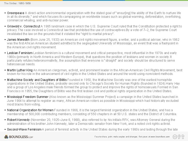 Protests of the 1960 s and 1970 s