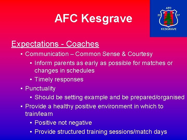 AFC Kesgrave U 7U 8 Club Induction 201314
