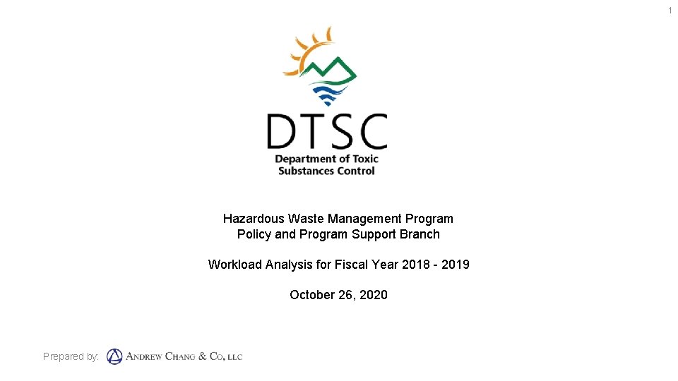 1 Hazardous Waste Management Program Policy and Program