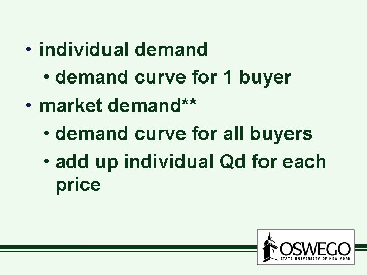 Chapter 2 Demand Supply Demand Supply Market Equilibrium