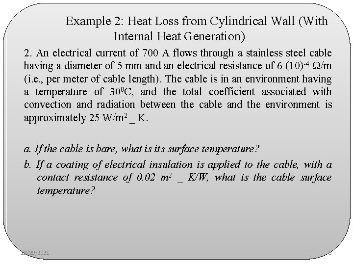 Chapter Three One Dimensional Steady State Conduction Examples