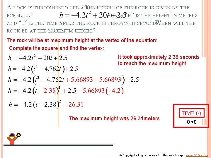 LESSON 6 COMPLETING THE SQUARE CONVERTING TO APQ