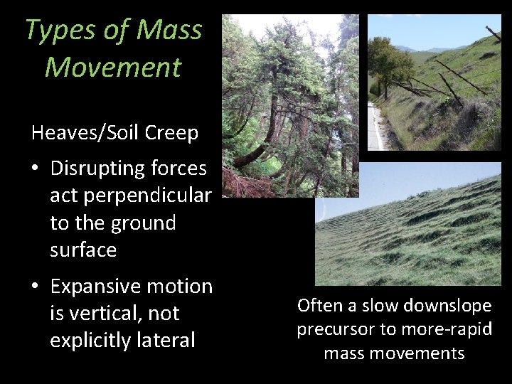 Mass Wasting Dr Stephen Crabtree October 30 2019