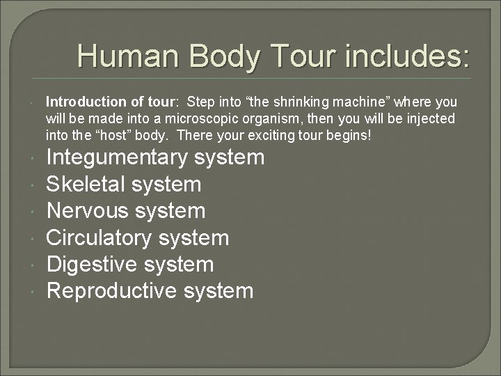 The Human Body Corporation Introduces a ThreeDay All