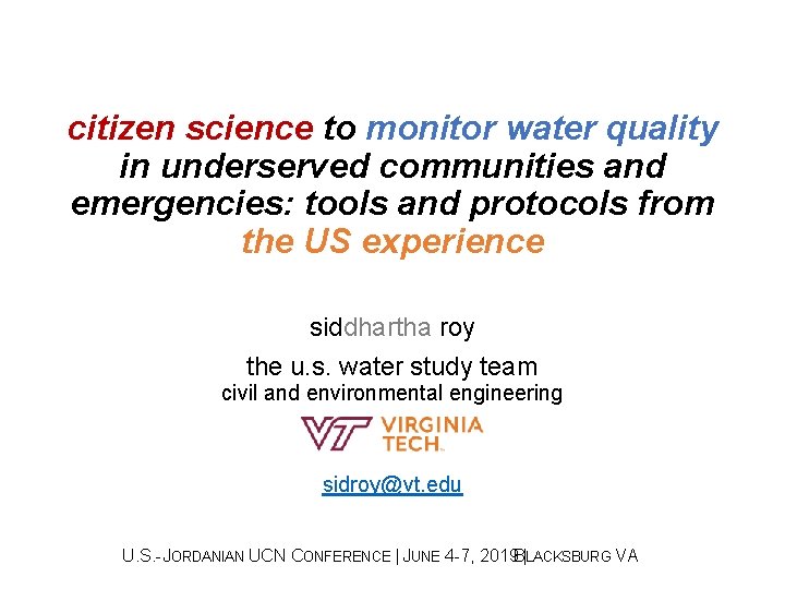 citizen science to monitor water quality in underserved