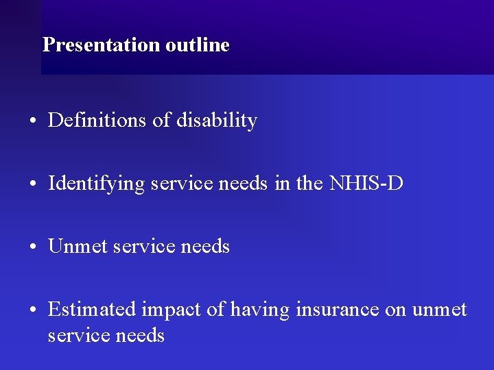 Supportive Service Needs of Children with Disabilities Elaine