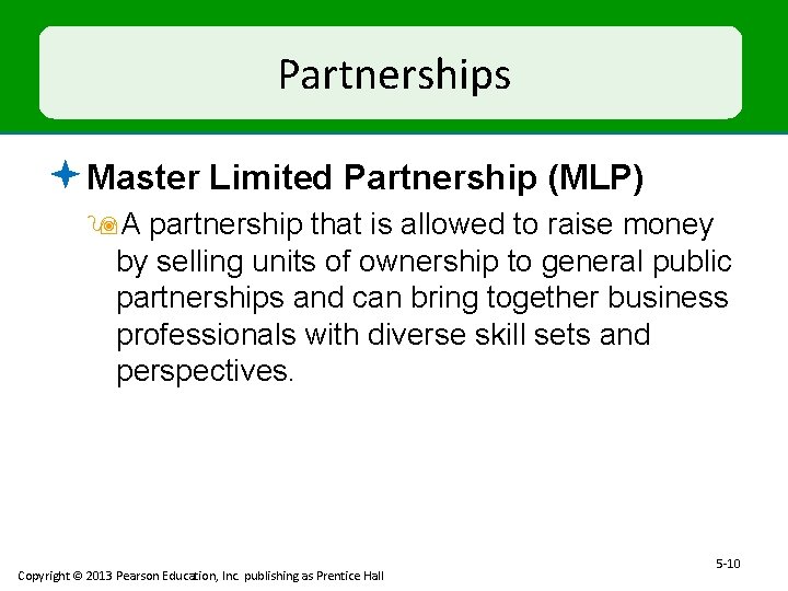 Forms of Ownership Chapter 5 Business in Action
