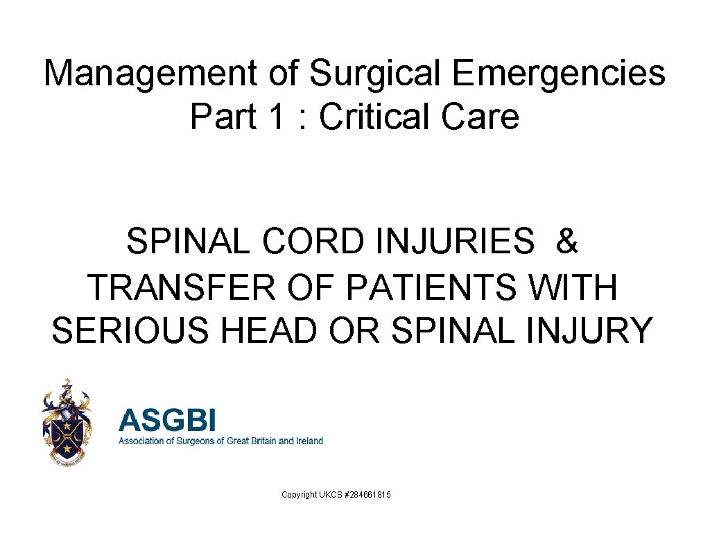 2 4 Management of Surgical Emergencies Part 1