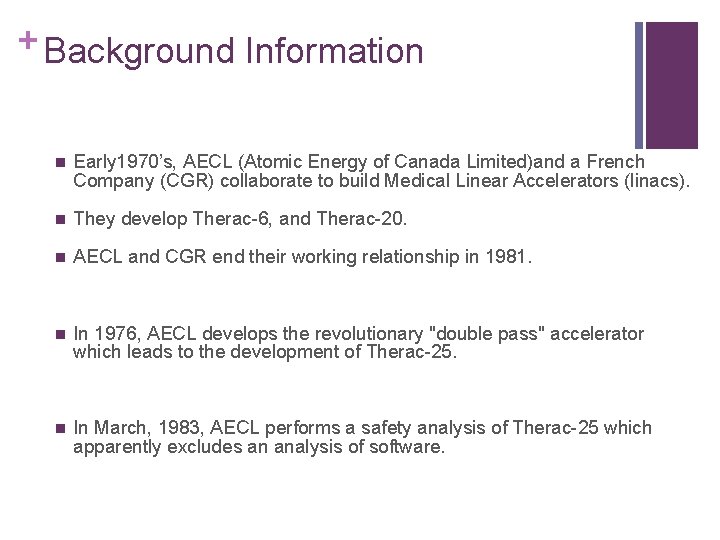 THERAC25 A SOFTWARE FATAL FAILURE Kpea Aagbara Saturday