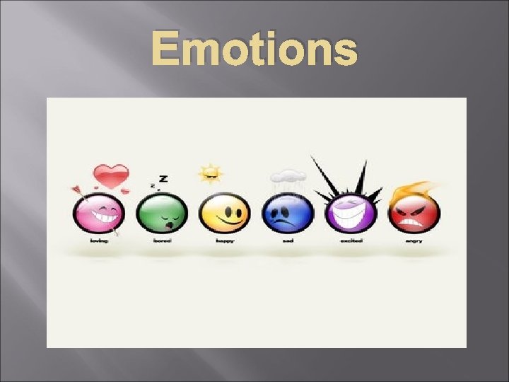 Emotions A Day in the life Emotions Are