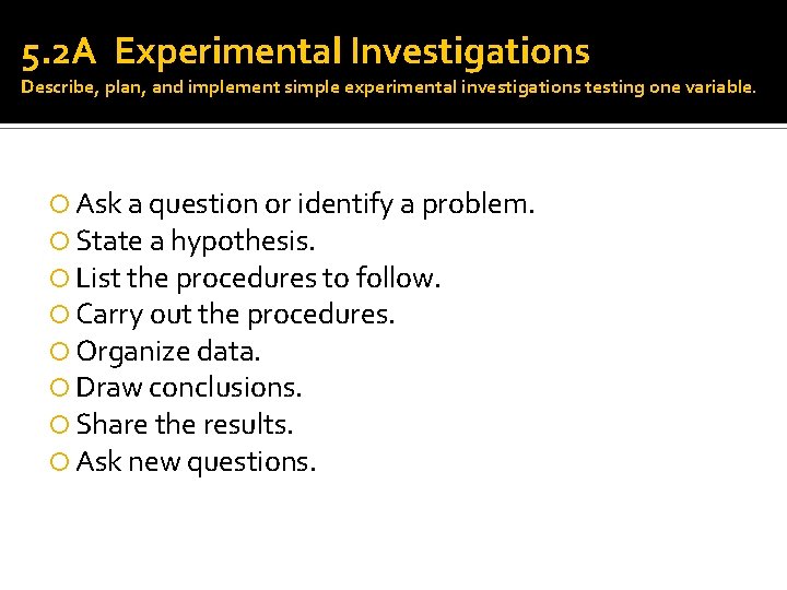 Science Fifth Grade Benchmark Review 5 1 ALab