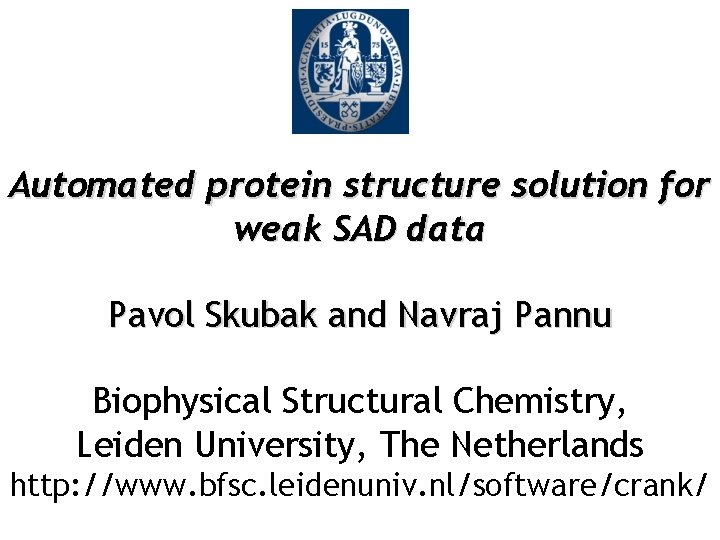 Automated protein structure solution for weak SAD data