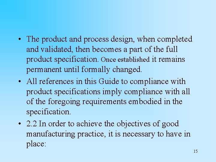 GMP 5 Food and Drink Good Manufacturing Practice
