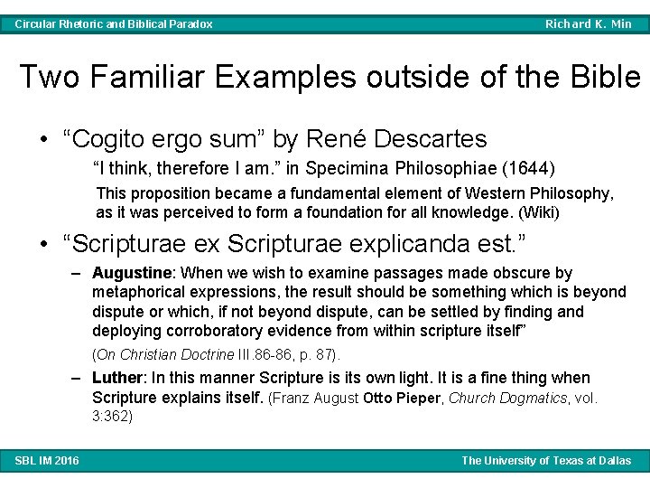 Richard K Min Circular Rhetoric and Biblical Paradox