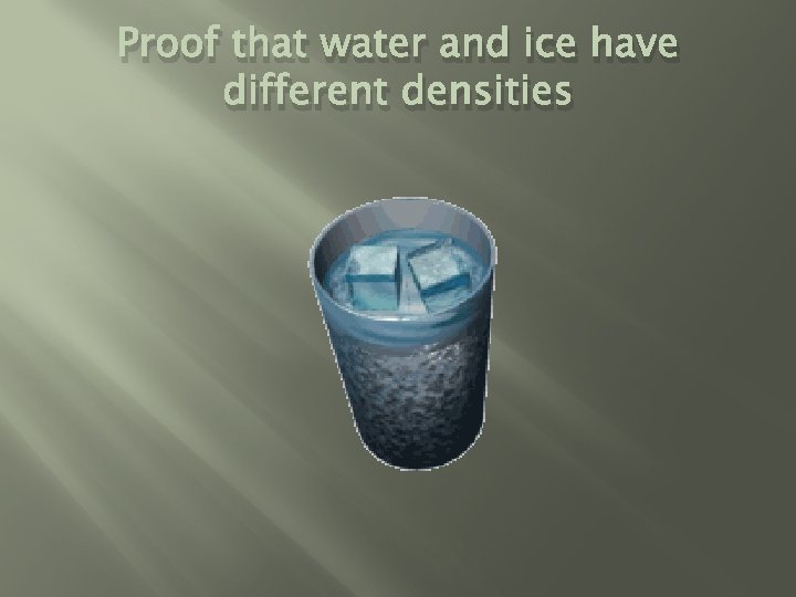 CALCULATING DENSITY Coach Dave Edinger J C Booth