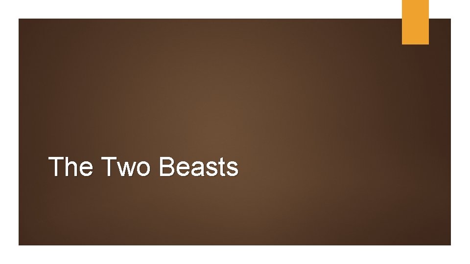 The Two Beasts The Beast from the Sea