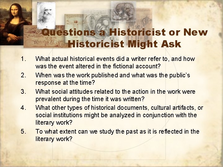 Critical Theory Historical Criticism and New Historicism Historical