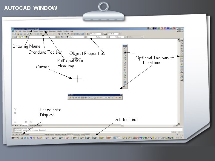 AUTOCAD Ihr Logo AUTOCAD WINDOW Drawing Name Standard