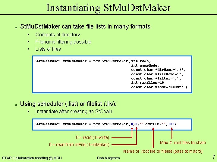 A commonMu Dst tutorial or Disappearance of backtoback