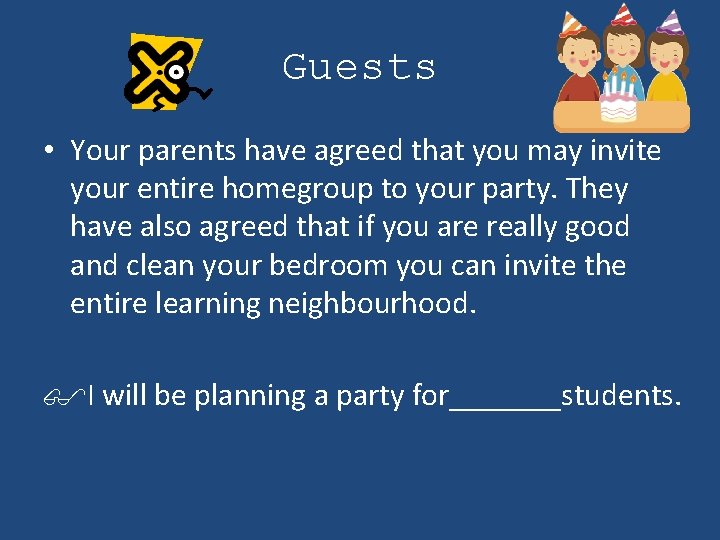 Planning a Party FOCUS Using Multiplication in real