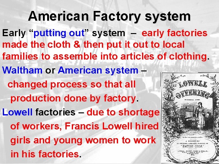 Chapter 9 ESSENTIAL QUESTION Industrial Revolution 1790 Sam
