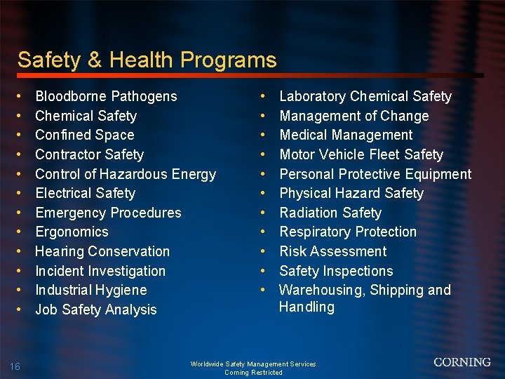 1 Going Global With Safety and Healthand Management