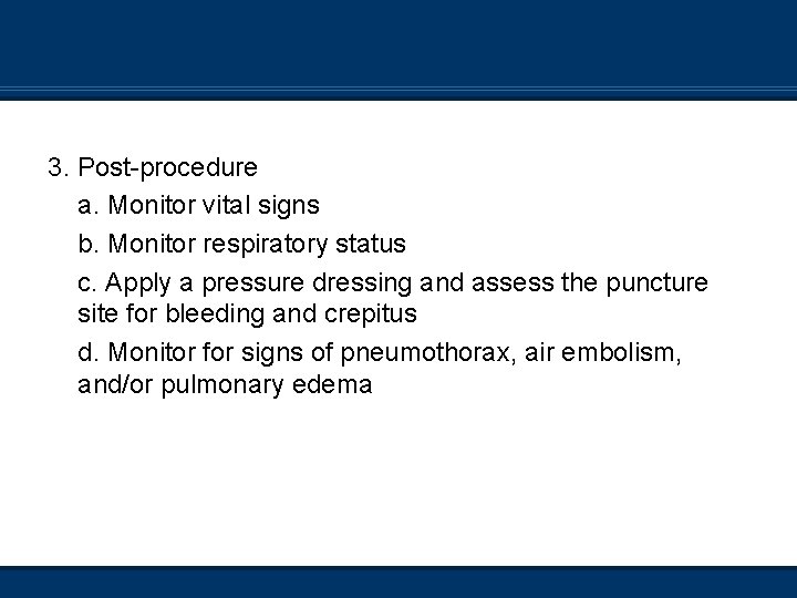Respiratory System Diagnostic Procedures Risk Factors for Respiratory