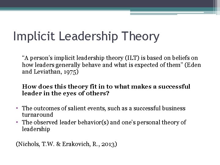 Theories of Leadership How They Differ Between Cultures