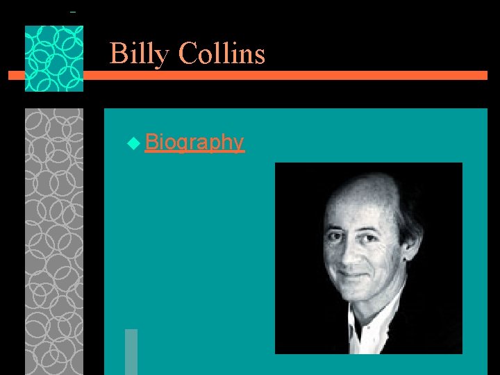 Introduction to Poetry Billy Collins Billy Collins u