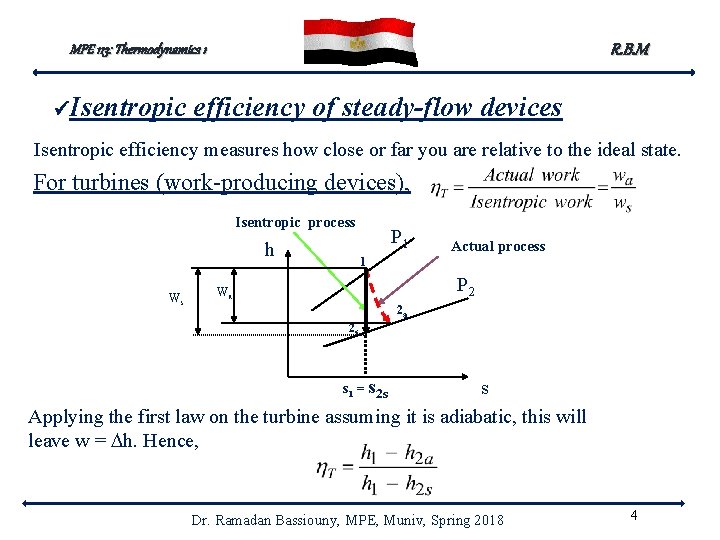 R B M MPE 113 Thermodynamics 1 How