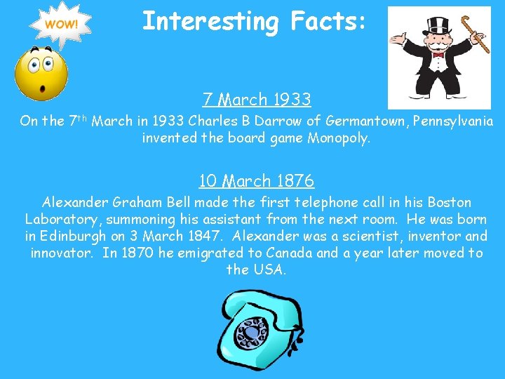 Interesting Facts 7 March 1933 On the 7