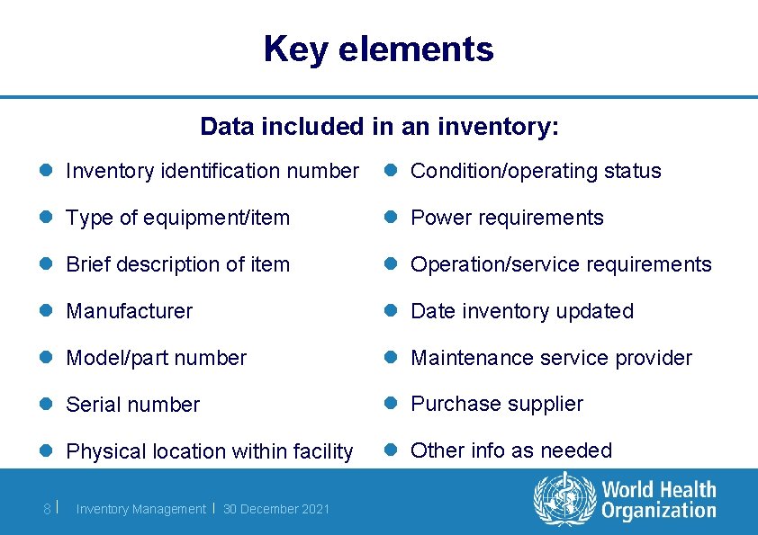 Introduction to medical equipment inventory management Presented By