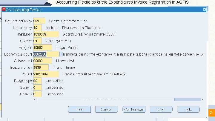 OPTIMIZING THE CHART OF ACCOUNTS DESIGN Albanian Treasury