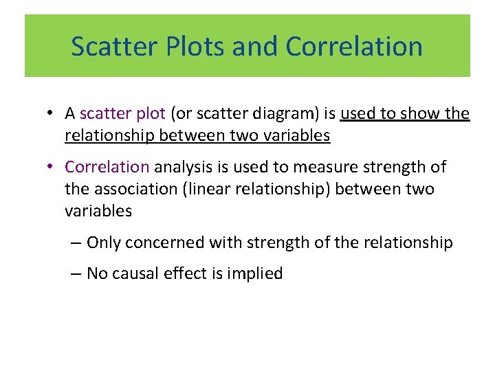 ANALYTICAL CHEMISTRY ERT 207 Lecture 5 Coefficient correlation