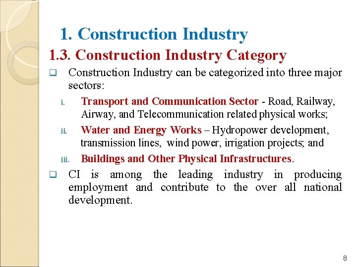 COTM 4233 CONSTRUCTION QUALITY MANAGEMENT Chapter 1 Introduction