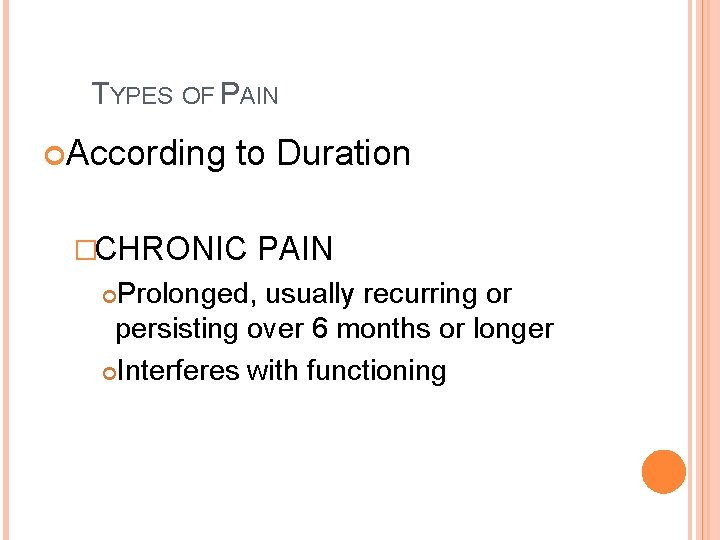 PAIN AND ITS MANAGEMENT Genalin L Taguiam Fall
