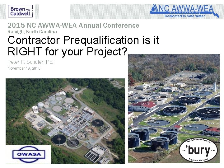 2015 NC AWWAWEA Annual Conference Raleigh North Carolina