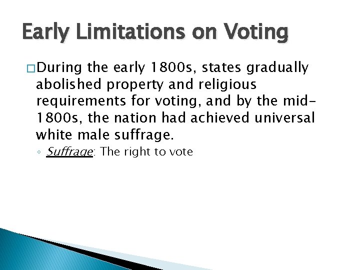 Chapter 17 Elections and Voting Chapter 17 Section