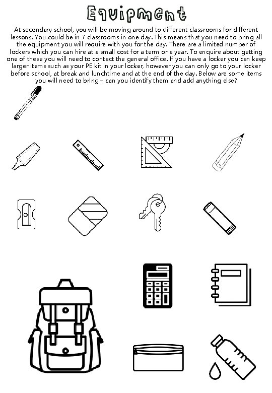 Transition Booklet Moving from Primary to Secondary School