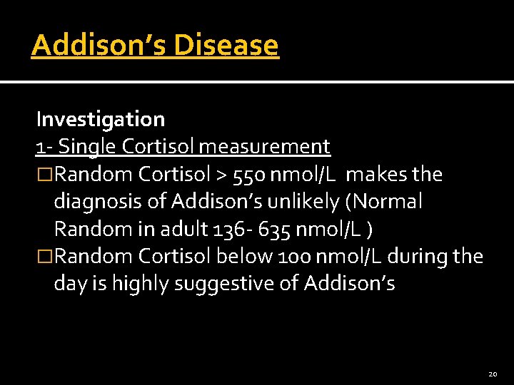 1 Addisons Disease 2 Hypernatremia By Dr Zahoor