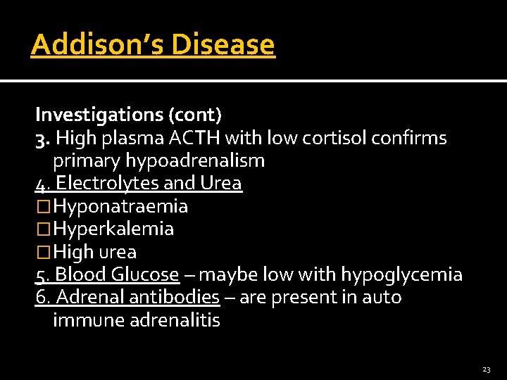 1 Addisons Disease 2 Hypernatremia By Dr Zahoor