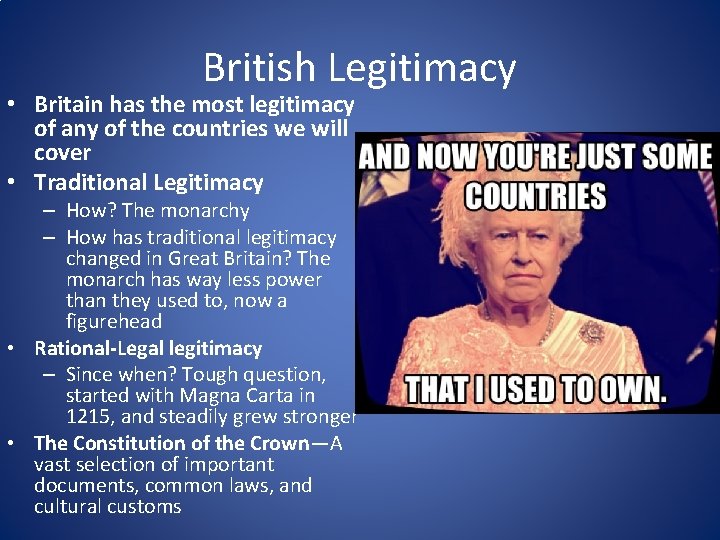 History and Traditions in the UK Unit 2