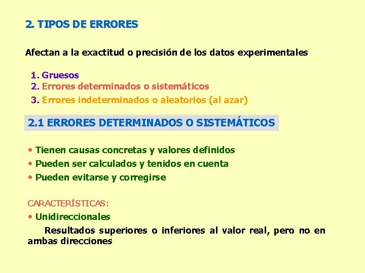Errores estadstica y cifras significativas 1 CONCEPTOS Y
