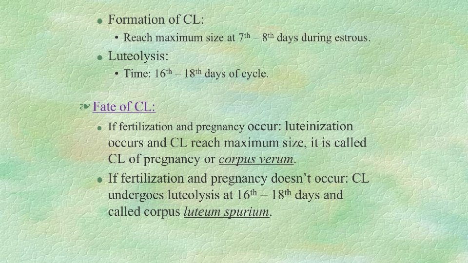 PHYSIOLOGY OF REPRODUCTION DR Hassan Ahmed B V