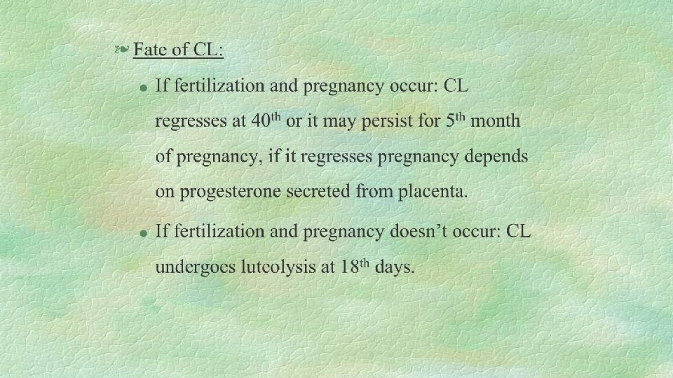 PHYSIOLOGY OF REPRODUCTION DR Hassan Ahmed B V