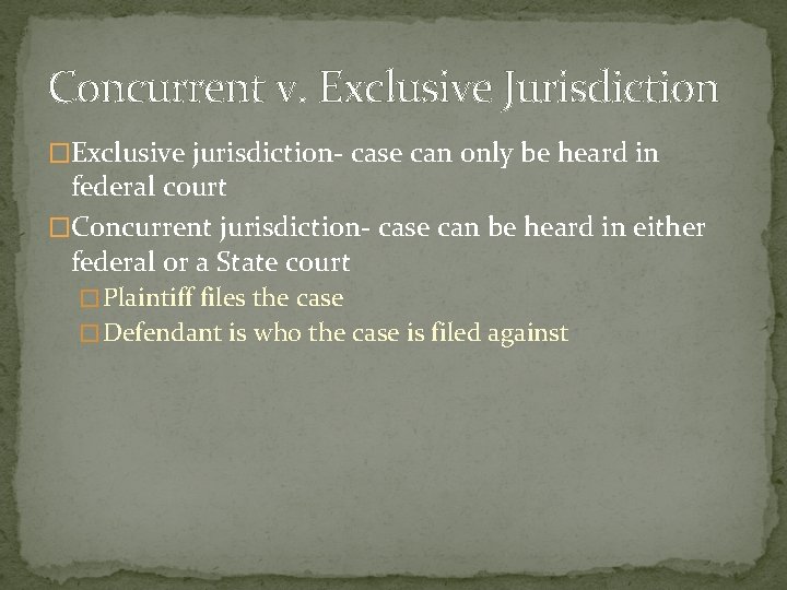 Judicial Branch Background Unit 5 Creation of National