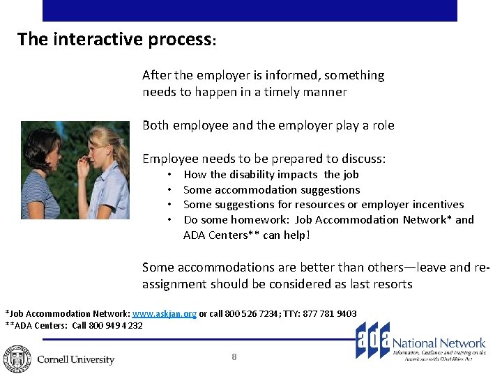 ADA Trainer Network Module 3 i Talking to