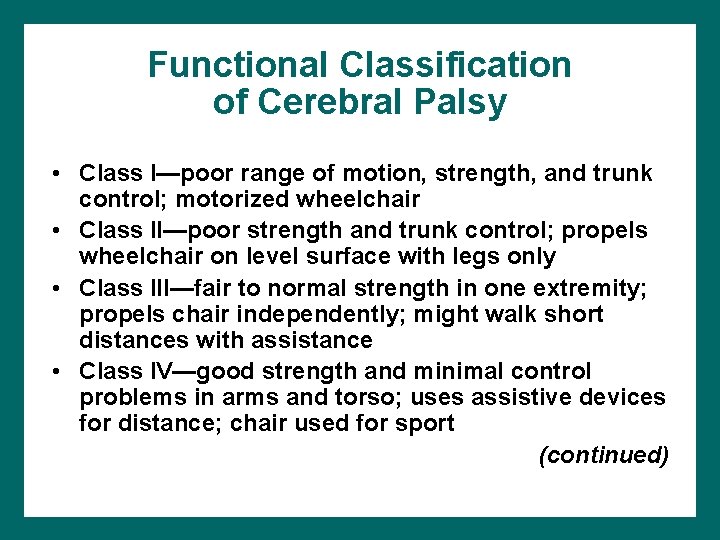 chapter 14 Cerebral Palsy Traumatic Brain Injury and